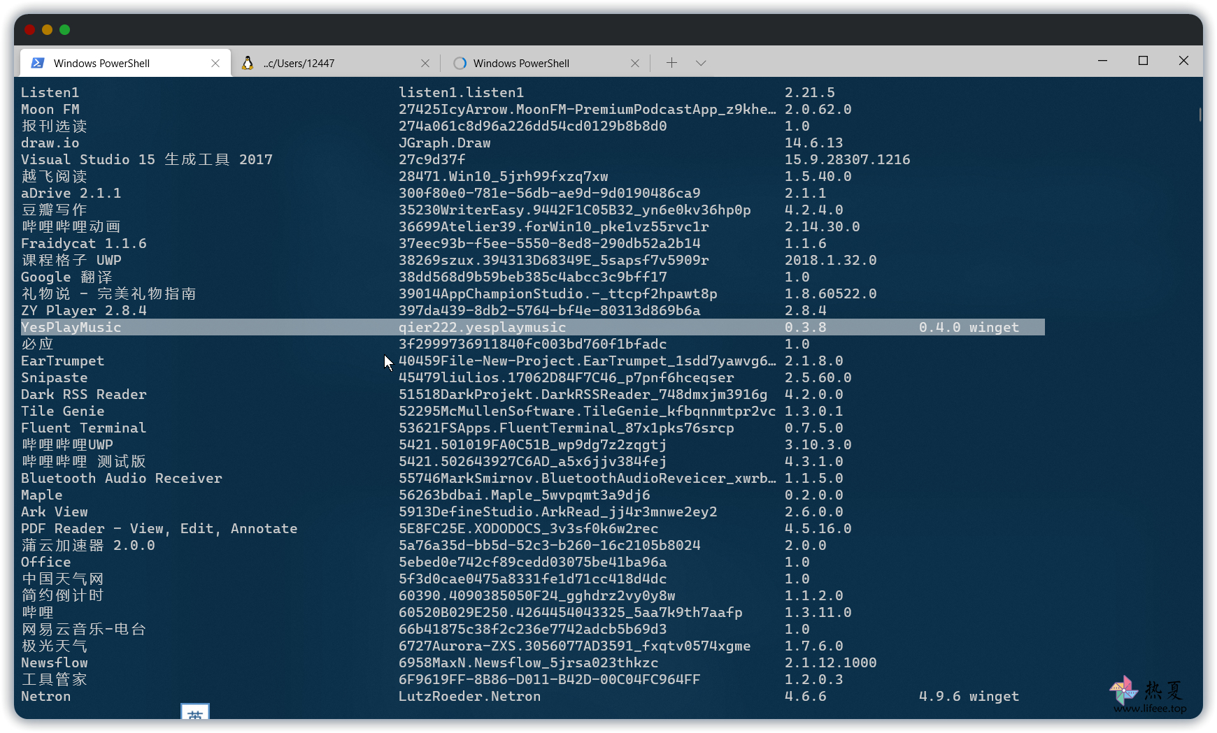 包管理器 winget 使用指南 | 热夏的博客