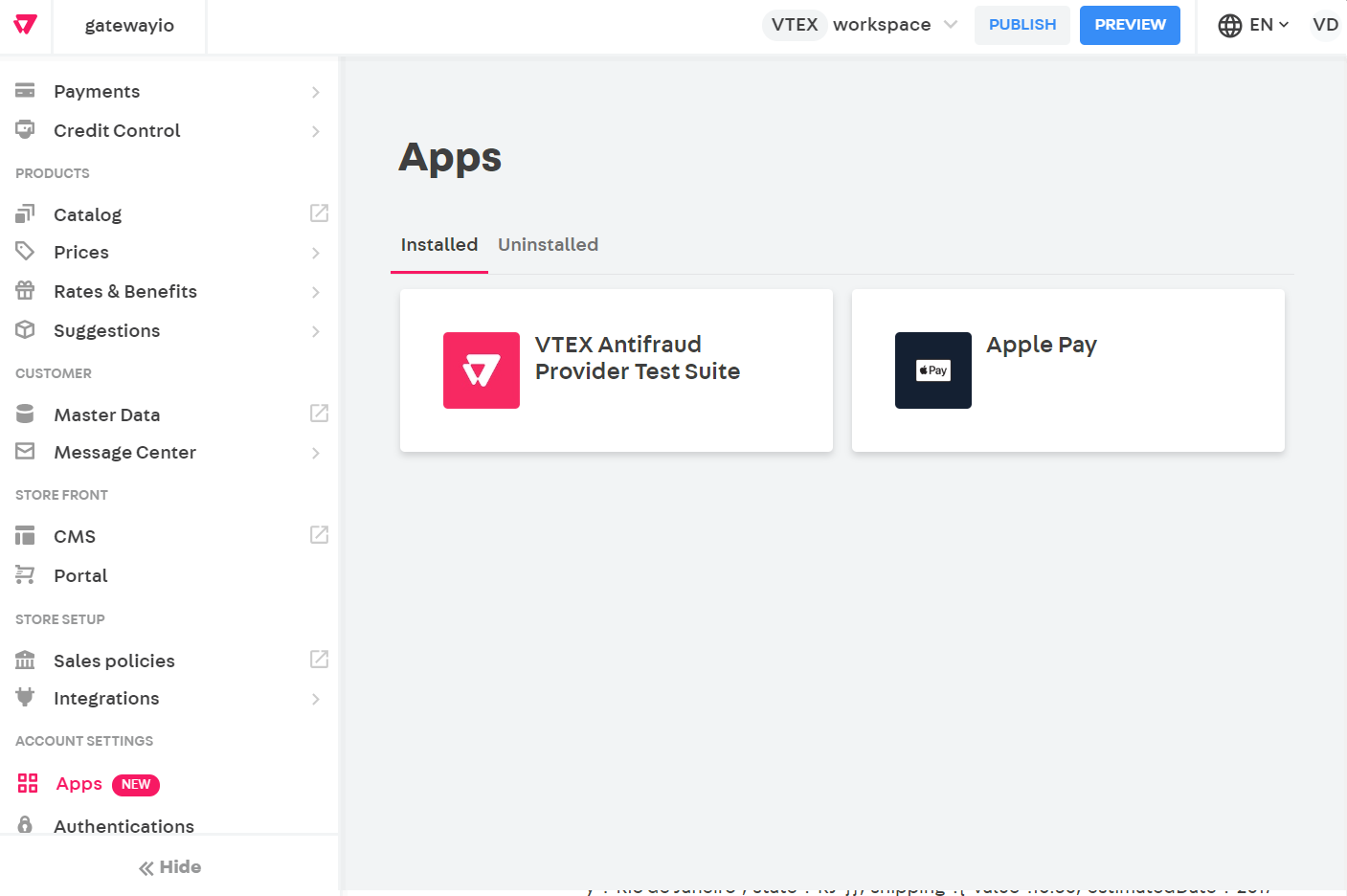 How the integration protocol between VTEX and antifraud companies works