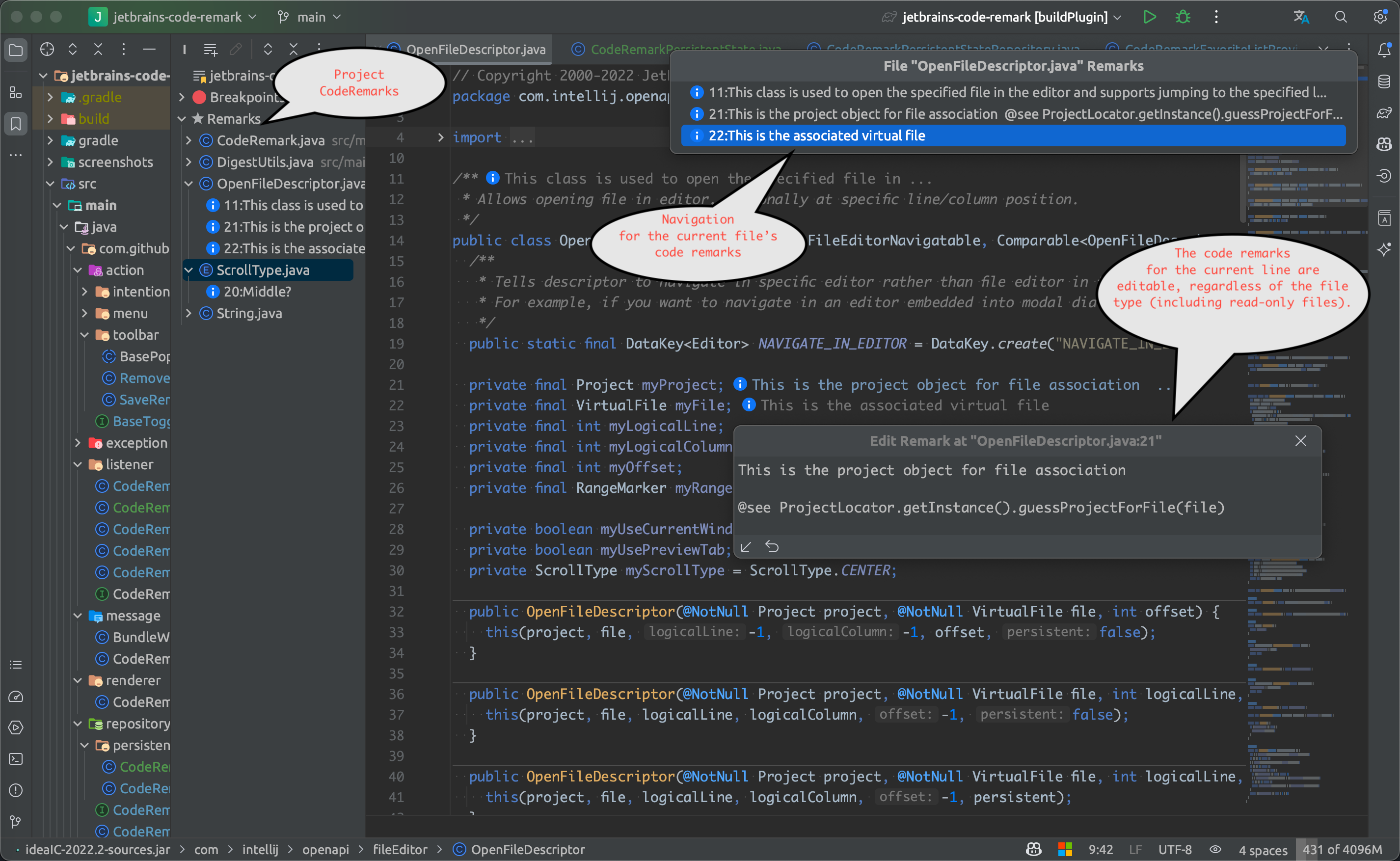 Code Remark Intellij Ides Plugin Marketplace