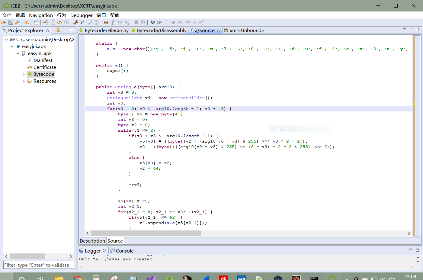 XCTF---easyjni的WriteUp - windy_ll - 博客园