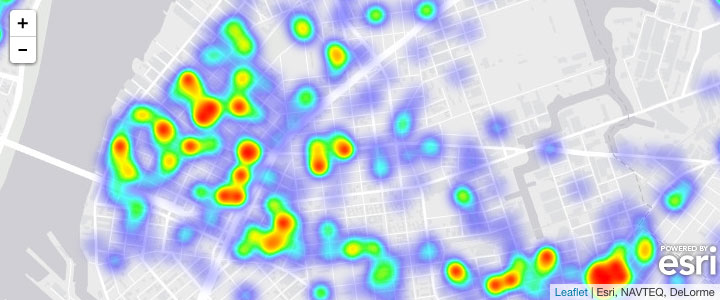 esri-leaflet-heatmap CDN by jsDelivr - A free, fast, and reliable Open Source CDN
